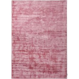 Tom Tailor HOME Teppich »Shine uni« rechteckig 8 mm Höhe Handweb Teppich, 100% Viskose, handgewebt, mit elegantem Schimmer rosa Obermaterial: 100%...