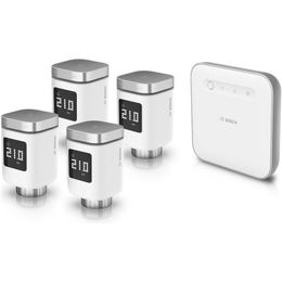 Bosch Smart-Home-Station »Smart Home Starter Set mit Controller II und 4 Thermostaten« weiß/silber Wird durch regelmäßige Updates stetig smarter