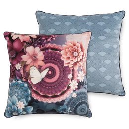 HIP Dekokissen &raquo;Asher&laquo; Mandala bunt Polyester, Samt