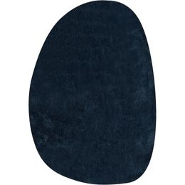 Tom Tailor HOME Hochflor-Teppich »Shaggy Teppich Cozy« oval 25 mm Höhe Uni Farben, auch in Pastell Farben, weich & kuschelig petrol Obermaterial:...