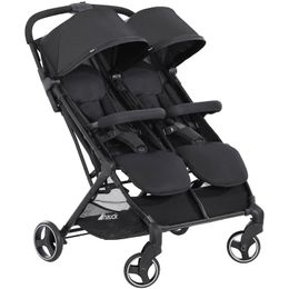 hauck Zwillingsbuggy »Swift X Duo, black« 30 kg extrem schmal black