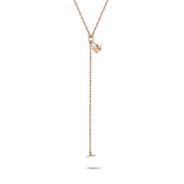Liebeskind Berlin Y-Kette »Schmuck Geschenk Edelstahl Halskette The Love Bond« roségoldfarben Elegante Halskette
