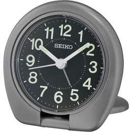 Seiko Reisewecker »QHT018T« Quarzwecker, Wecker, Reisewecker, Schlafzimmer, Snooze, Beleuchtung grau 0 Handlicher Reisewecker