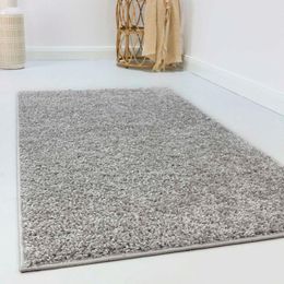 Esprit Hochflor-Teppich »Whisper Shag ESP-9977« rechteckig 30 mm Höhe Läufer, uni, waschbar, mit Antirutschbeschichtung, Wohnzimmer hellgrau...