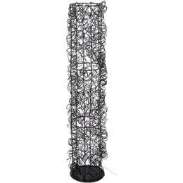 CREATIV LIGHT Dekoobjekt &raquo;Metalldraht-Tower&laquo; Zylinder aus Draht, mit Timerfunktion, USB Kabel schwarz