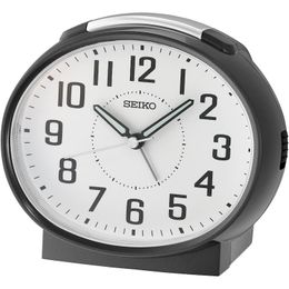 Seiko Quarzwecker »QHK059K« Wecker, Schlafzimmer, Beleuchtung, Leuchtzeiger, Schlummerfunktion schwarz Formschöner Quarzwecker