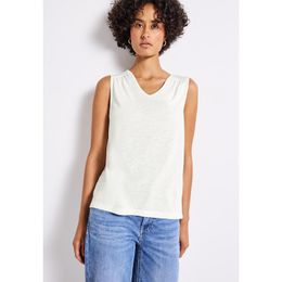Street One Damen Street One Shirttop mit Spitze wei&szlig; 42