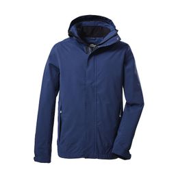 Killtec Outdoorjacke »KOS 87 MN JCKT_XENIOS« 100% wasser- und winddicht, abzippbare Kapuze, verstellbare Bündchen dunkelblau L L Funktionsjacke mit...