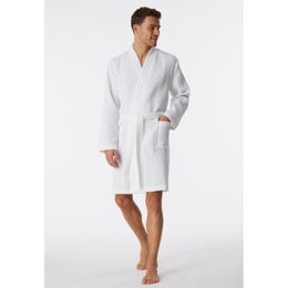 Schiesser Herrenbademantel »Essentials« mit Bindekordel, Kimono-Schnitt 100-weiss M M Herren-Bademantel von Schiesser