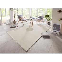 ELLE DECORATION Teppich &raquo;Millau&laquo; rechteckig 4 mm H&ouml;he Flachgewebe, In-& Outdoor, Modern, Terrasse, Balkon, Wohnzimmer creme Obermaterial: 100%...