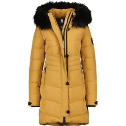 alife and kickin ALIFE & KICKIN Winterjacke &raquo;Damen AmaliaAK A&laquo; mit Kapuze Lange gef&uuml;tterte Damenwinterjacke mit abnehmbarer Kunstfellkapuze camel S S Stil und...