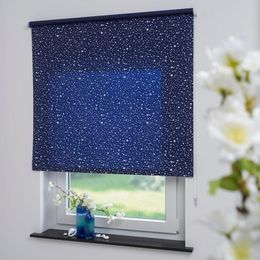 Liedeco Seitenzugrollo »Punkte« Lichtschutz freihängend Seitenzugrollo, Kettenzugrollo, Dekorrollo - Punkte blau/weiß Obermaterial: 95% Polyester,...