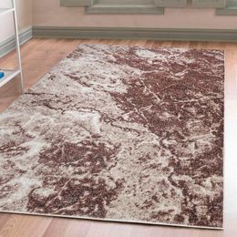 my home Teppich »Saniel« rechteckig 9 mm Höhe mit besonders weichem Flor, Kurzflor, Marmor-Optik, Wohnzimmer braun Obermaterial: 100% Polypropylen...