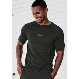 AUTHENTIC LE JOGGER T-Shirt elastisches Shirt mit Logodruck schwarz S (44/46) S (44/46) Schmale Passform durch Teilungsn&auml;hte an den Seiten