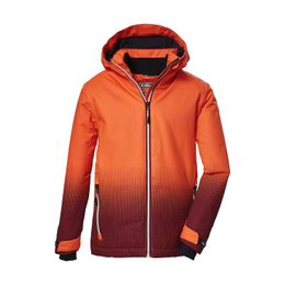 Killtec Skijacke »KSW 177 BYS SKI JCKT« Wasser- und winddichte Kinderjacke mit Fleece, Kapuze, Taschen orange 140 140 Kids Winterjacke mit...