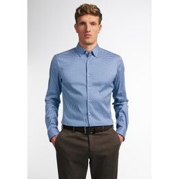 Eterna Langarmhemd »SUPER SLIM« NON IRON (bügelfrei) blau 43 - Normalgrößen Normalgrößen 43 Passform laut Hersteller: Super Slim Fit