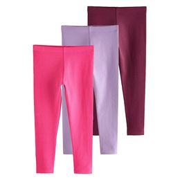 next Leggings M&auml;dchen Gr&ouml;&szlig;e 98 lavendel / pink / weinrot