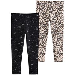 next Leggings girl Beige, Black size 5 yrs