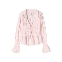 Bershka Blouse female Pink size M