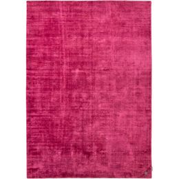 Tom Tailor HOME Teppich &raquo;Shine uni&laquo; rechteckig 8 mm H&ouml;he Handweb Teppich, 100% Viskose, handgewebt, mit elegantem Schimmer beere Obermaterial: 100%...
