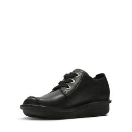 Clarks Schnürschuh »Funny Dream« Freizeitschuh, Halbschuh, Komfortschuh mit Ziernaht Black Leather 36 36 Atmungsaktive Deckbrandsohle und Futter...