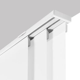 SN DECO GROUP Gardinenschiene &raquo;Fl&auml;chenprofil SP Set 3-l&auml;ufig&laquo; 3 l&auml;ufig-l&auml;ufig Fixma&szlig; wei&szlig; B/L: 100 cm