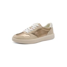 Tamaris Sneaker Damen Gr&ouml;&szlig;e 41 beige / gold / wei&szlig;