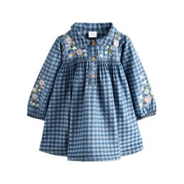 next Kleid M&auml;dchen Gr&ouml;&szlig;e 98 blue denim / hellblau / flieder / wei&szlig;