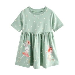 next Kleid M&auml;dchen Gr&ouml;&szlig;e 92 braun / pastellgelb / mint / offwhite