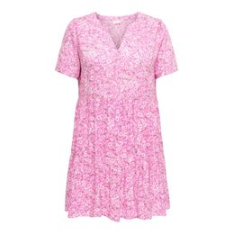 Only Carmakoma Kleid 'CARZALLY THEA' Damen Größe 50 oliv / rosa / rosé