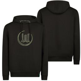 VfL Wolfsburg Hoodie Logo schwarz 2XL
