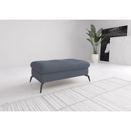 Sit & More Polsterhocker SIT & MORE "Amica", bunt (graublau), B:102cm H:47cm T:69cm, Hocker, Polsterhocker, mit Stauraum