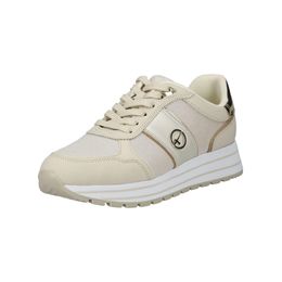 Sneaker Tamaris "Tamaris Sneaker Textil", Damen, Gr. 40, weiß (ivory), Textil, Schuhe