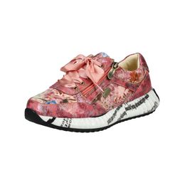 Sneaker Laura Vita "Laura Vita Sneaker Leder/Textil", Damen, Gr. 38, rot (erdbeere), Leder, Textil, Schuhe Sneaker