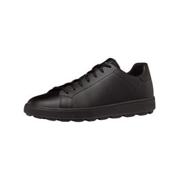 Sneaker Geox "Geox Sneaker Leder/Textil", Herren, Gr. 41, schwarz (schwarz, schwarz), Leder, Textil, Schuhe