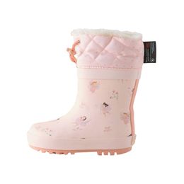 next Gummistiefel M&auml;dchen Gr&ouml;&szlig;e 26.5 hellblau / pastellgr&uuml;n / orange / rosa