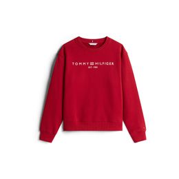 Tommy Hilfiger Sweatshirt Damen Gr&ouml;&szlig;e XL dunkelrot / wei&szlig;