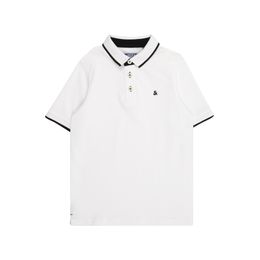 Jack & Jones Jack & Jones Junior Poloshirt 'JJEPaulos' Jungen Gr&ouml;&szlig;e 128 schwarz / wei&szlig;