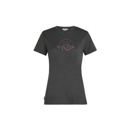 Icebreaker Funktionsshirt 'Tech Lite Sunrise Sumit' Damen Gr&ouml;&szlig;e S dunkelblau / pink