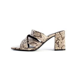 Celena Mules 'Connie' female size 40 Beige / Brown / Black
