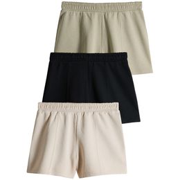 The Set Shorts Damen Gr&ouml;&szlig;e 42 creme / pastellgr&uuml;n / schwarz