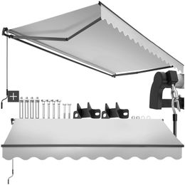 TecTake&reg; Gelenkarmmarkise, verschiedene Gr&ouml;&szlig;en, stabile Gelenkarme, inkl. Wandhalterung