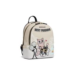 Braccialini Rucksack Damen Größe One Size ecru / hellpink / schwarz / weiß
