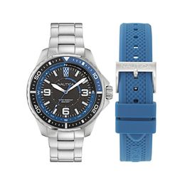 Nautica Analoguhr 'KOH MAY BAY' Herren Größe One Size silber
