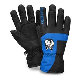 Polar Husky Sporthandschuhe 'Jannu' Herren Gr&ouml;&szlig;e XL blau / schwarz / wei&szlig;