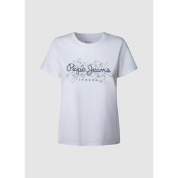 Pepe Jeans T-Shirt 'Bero' Damen Größe S blau / hellgrün / weiß