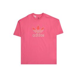 adidas originals T-Shirt 'Trefoil' Jungen Größe 146 pink / hellrot / weiß