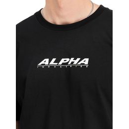 Alpha Industries Shirt 'Rubber' Herren Gr&ouml;&szlig;e S schwarz