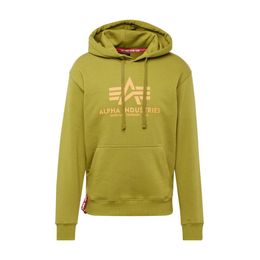 Alpha Industries Sweatshirt Herren Gr&ouml;&szlig;e XS gr&uuml;n / hellorange / rot / wei&szlig;