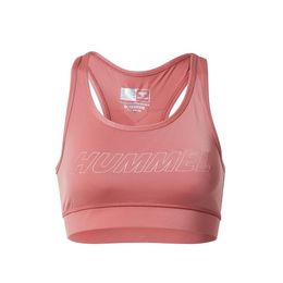 Hummel Sport-BH 'Tola' Damen Größe S dunkelgrau / hellpink / weiß
